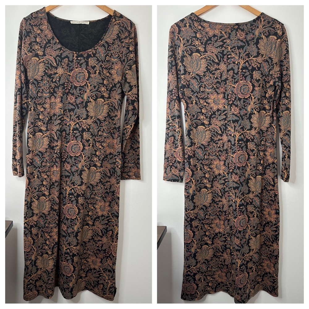 Peruvian Connection Dynasty Floral Print Cotton Knit … - Gem